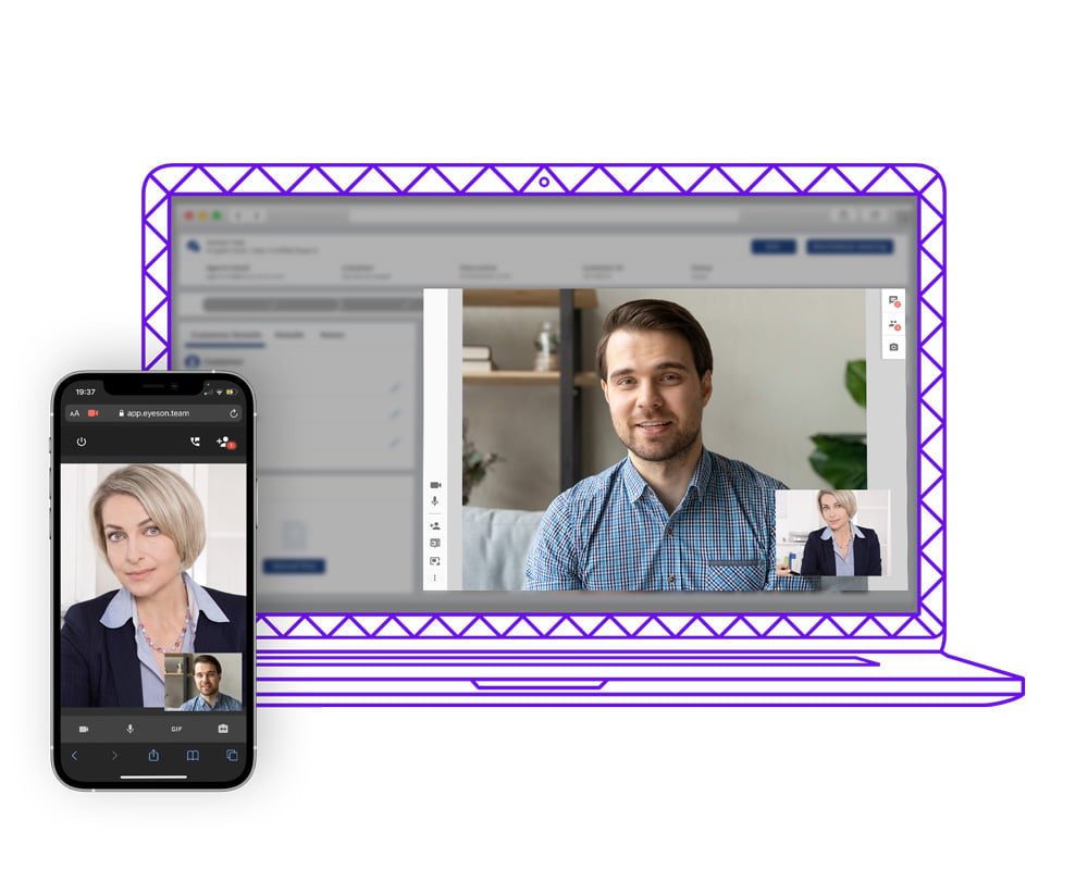 Live recruiting with video call